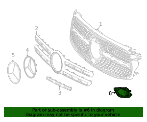2020-2021 Mercedes-Benz GLB 250 Outer Grille 2478856901 | MB OEM Parts