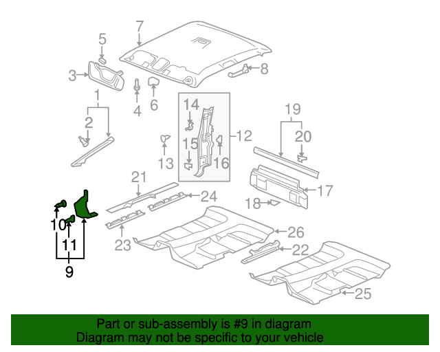 2005-2007 GM Panel 15212902 | GMPartsDirect.com
