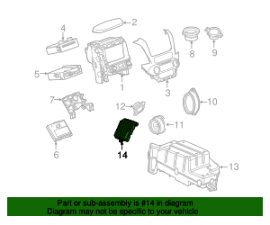 2015-2020 GM Radio Speaker Amplifier 84832891 | Auto Parts Express
