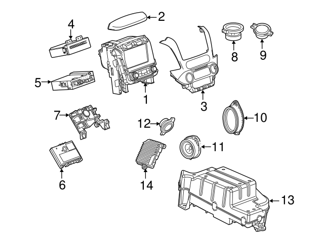 2017-2020 GM Display System 84638205 | TascaParts.com