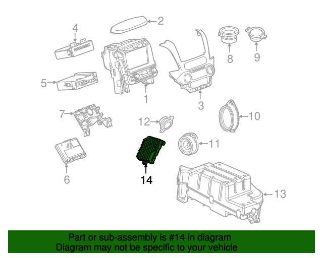 2015 GM Radio Amplifier 23455137 | GMPartsDirect.com