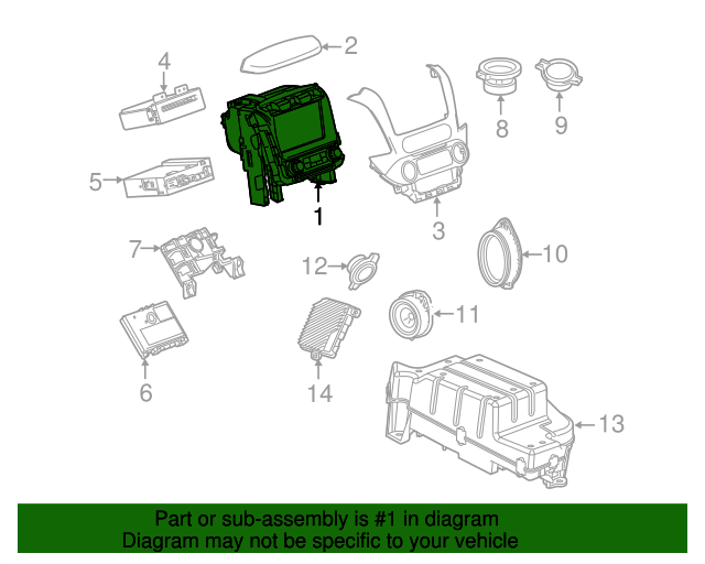 2017-2020 GM Control (REPLACED BY PART NUMBER 84638206) 84540932 ...