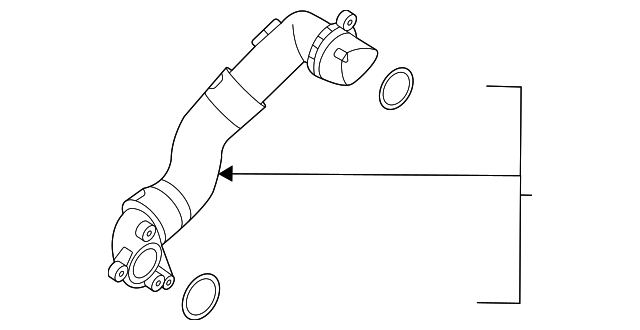11538645546 - 2019-2023 BMW Coolant Hose (11-53-8-645-546) | BMW of ...