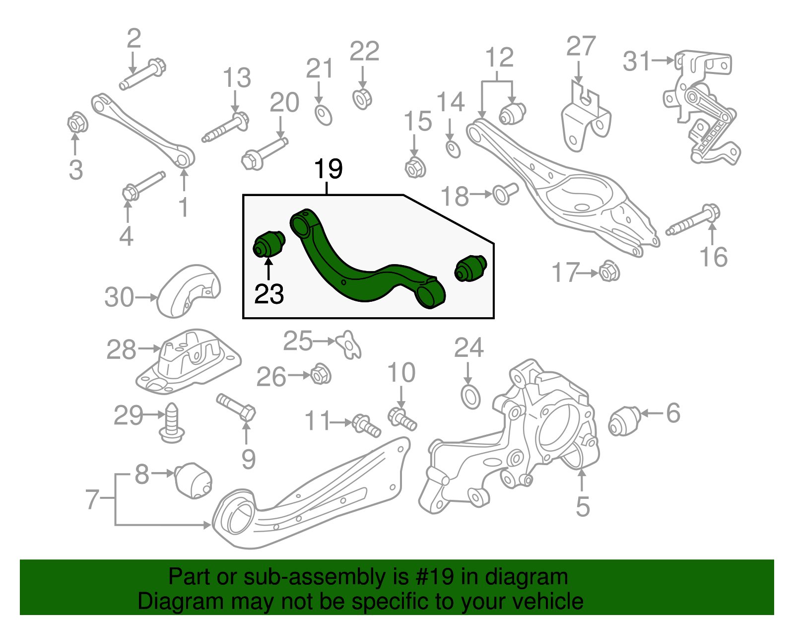 2015-2024 Volkswagen Upper Control Arm 5Q0-505-323-D | Retail ...