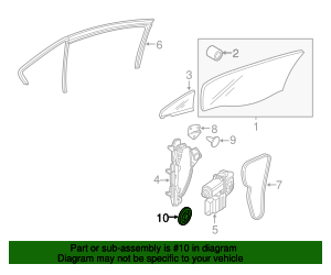 1993-2025 Volkswagen Door Frame Assembly Plug N-102-265-01 | OEM Parts ...