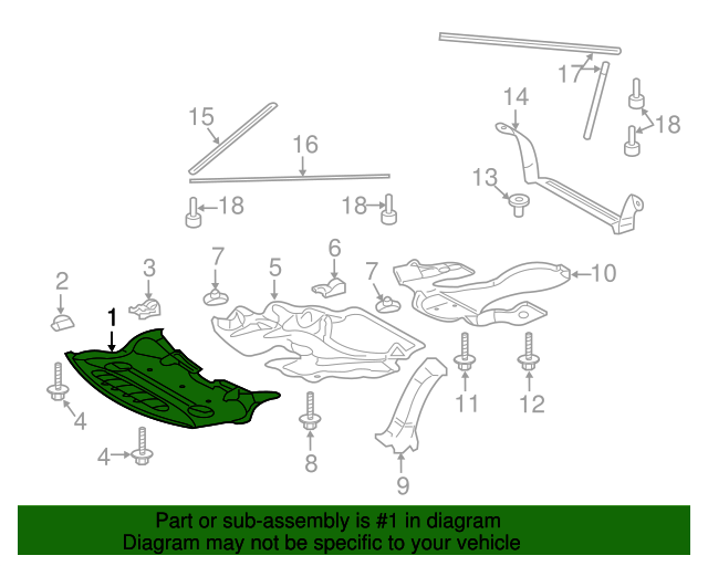 230-524-04-30 - Front Deflector 2003-2008 Mercedes-Benz ...