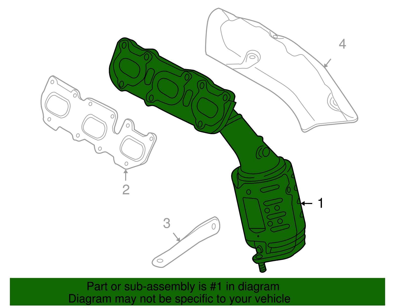28510-3CFG0 - High-Quality Catalytic Converter with Integrated Exhaust ...