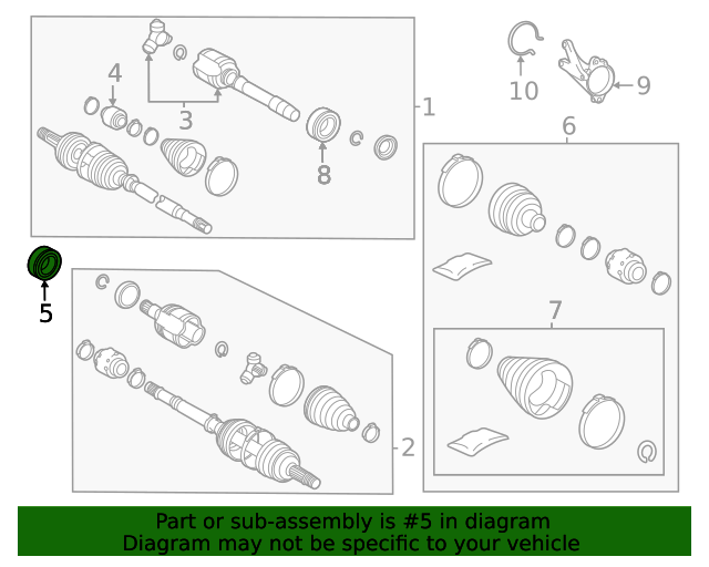 Toyota Axle Seal Part# 9031150059 | Toyota of Colorado Springs