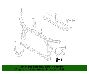 2002-2024 Audi Support Bolt N-105-355-02 | Audi USA Parts