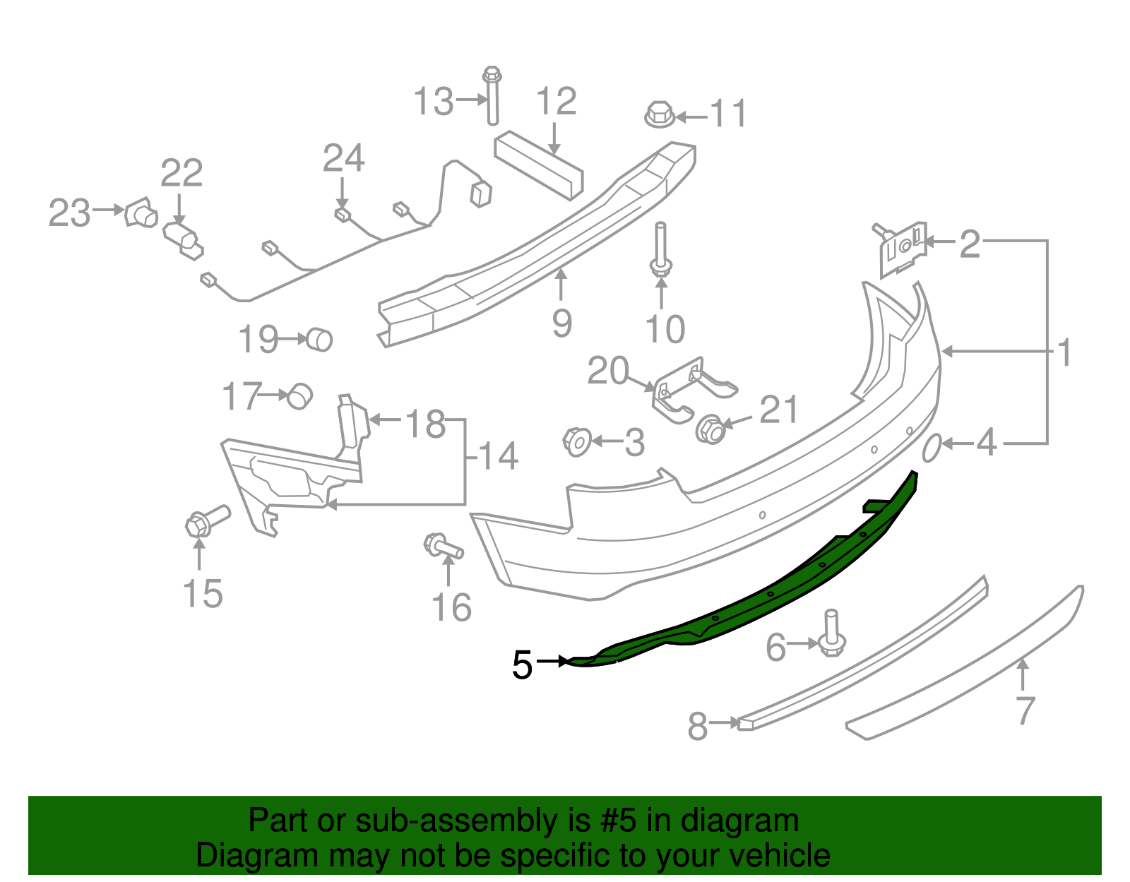 2008-2012 Audi S5 Lower Deflector 8T0-807-521-B-1RR | Audi USA Parts