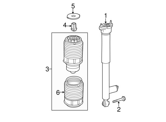 2010-2018 Mercedes-Benz Air Suspension Spring 212-320-43-25-64 ...