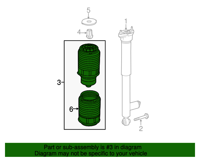 2010-2018 Mercedes-Benz Air Suspension Spring 212-320-43-25-64 ...