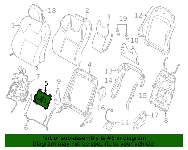 2017-2021 Volvo Lumbar Support 31498957 | TascaParts.com