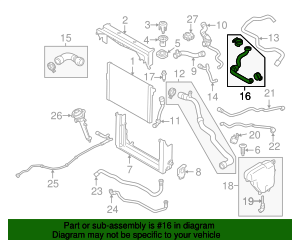 17127591088 - 2010-2015 BMW 760Li Vent Hose (17-12-7-591-088) | BMW of ...
