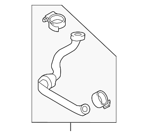 17127591088 - 2010-2015 BMW 760Li Vent Hose (17-12-7-591-088) | BMW of ...