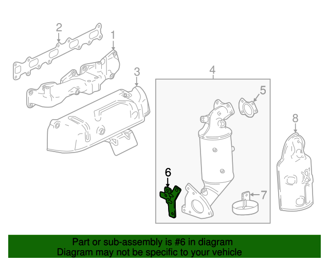 2016-2022 GM Catalytic Converter Brace Bracket 55597346 | GMPartsDirect.com