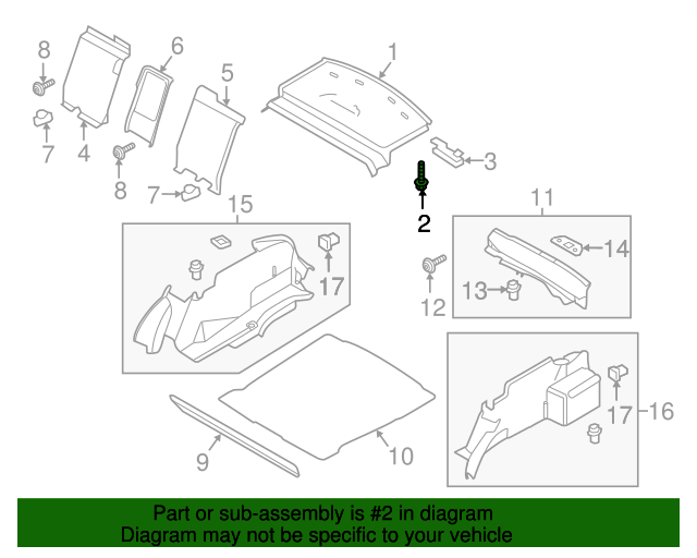 2017-2020 Ford Upper Trim Retainer -W719299-S300 | TascaParts.com