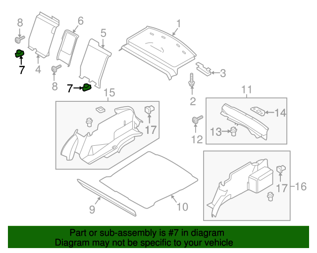 2008-2023 FORD Wheelhouse Liner Retainer Clip W703505S439 | GetOEMParts.com