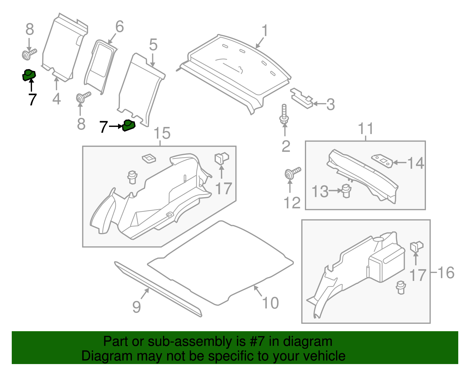 2008-2024 Ford Wheelhouse Liner Retainer Clip -W703505-S439 | QuirkParts