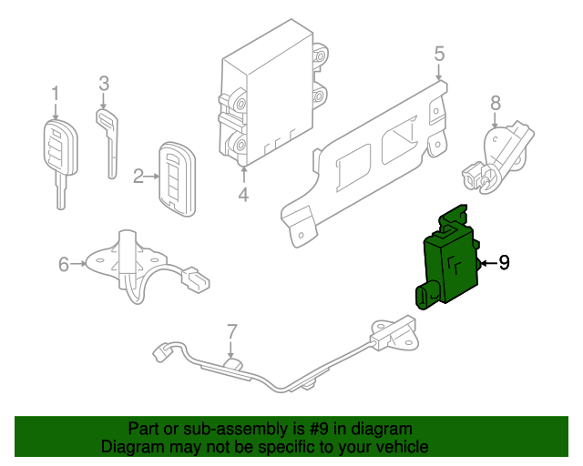 8637A176 - Warning Buzzer 2011-2024 Mitsubishi | Mitsubishi Direct Parts