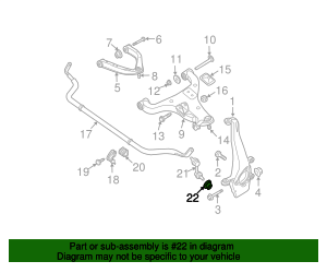 2002-2025 Nissan Stabilizer Link Nut 54588-AD00A | Nissan Parts Plus