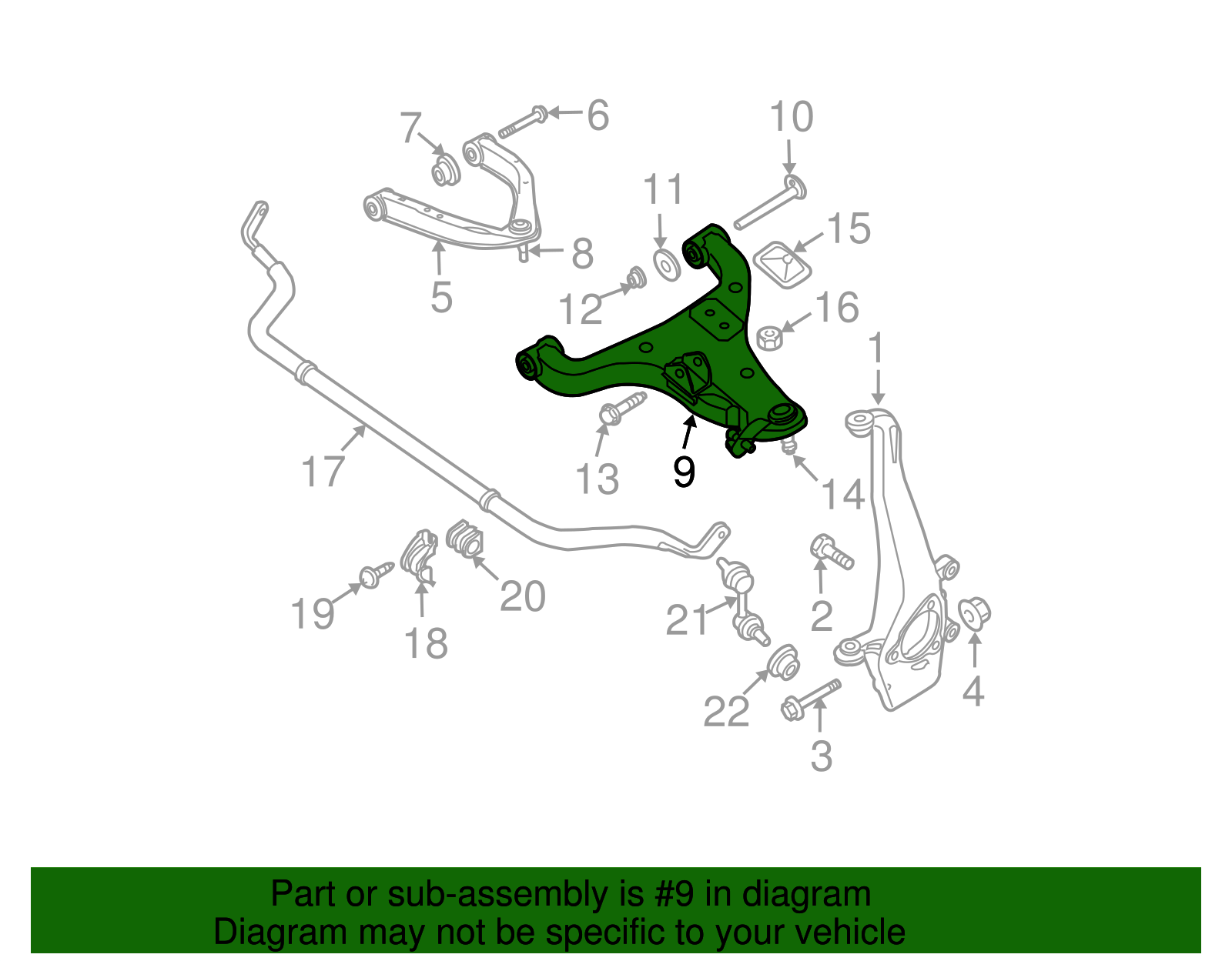 2004-2015 Nissan Lower Control Arm 54500-ZR00A | Temecula Nissan Parts