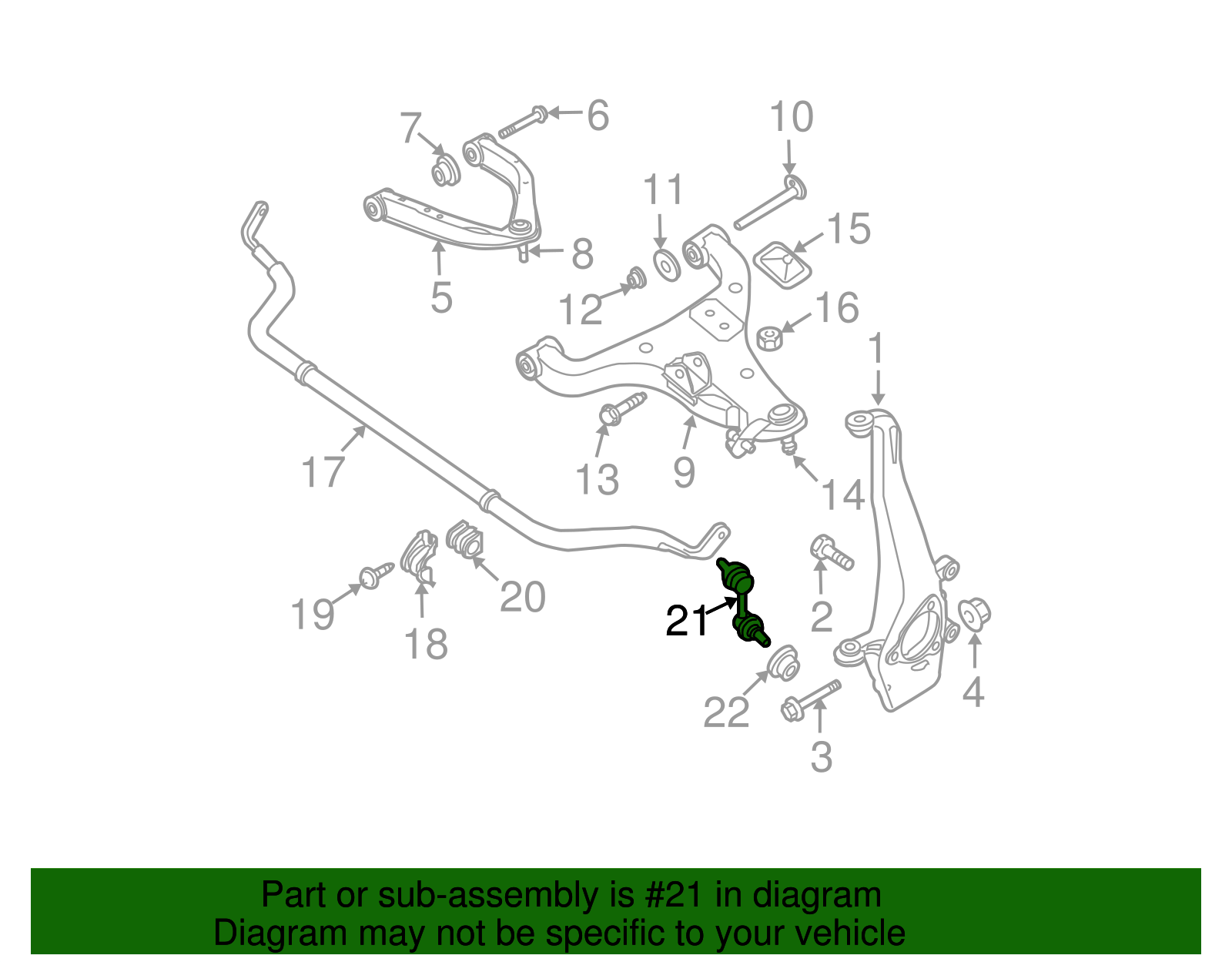 2004-2015 Nissan Stabilizer Link 54618-7S000 | OEM Parts Online