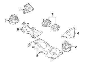 22116851263 - 2012-2019 BMW Motor Mount (22-11-6-851-263) | BMW of ...