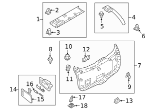 KB7W-68-893 - Lower Trim Panel Hole Cover - 2017-2020 Mazda CX-5 ...