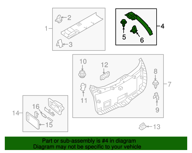 2017-2019 Mazda CX-5 Lift-Gate Trim KB7W-68-950 | TascaParts.com