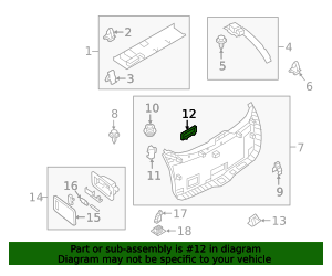KB7W-68-893 - Lower Trim Panel Hole Cover - 2017-2020 Mazda CX-5 ...