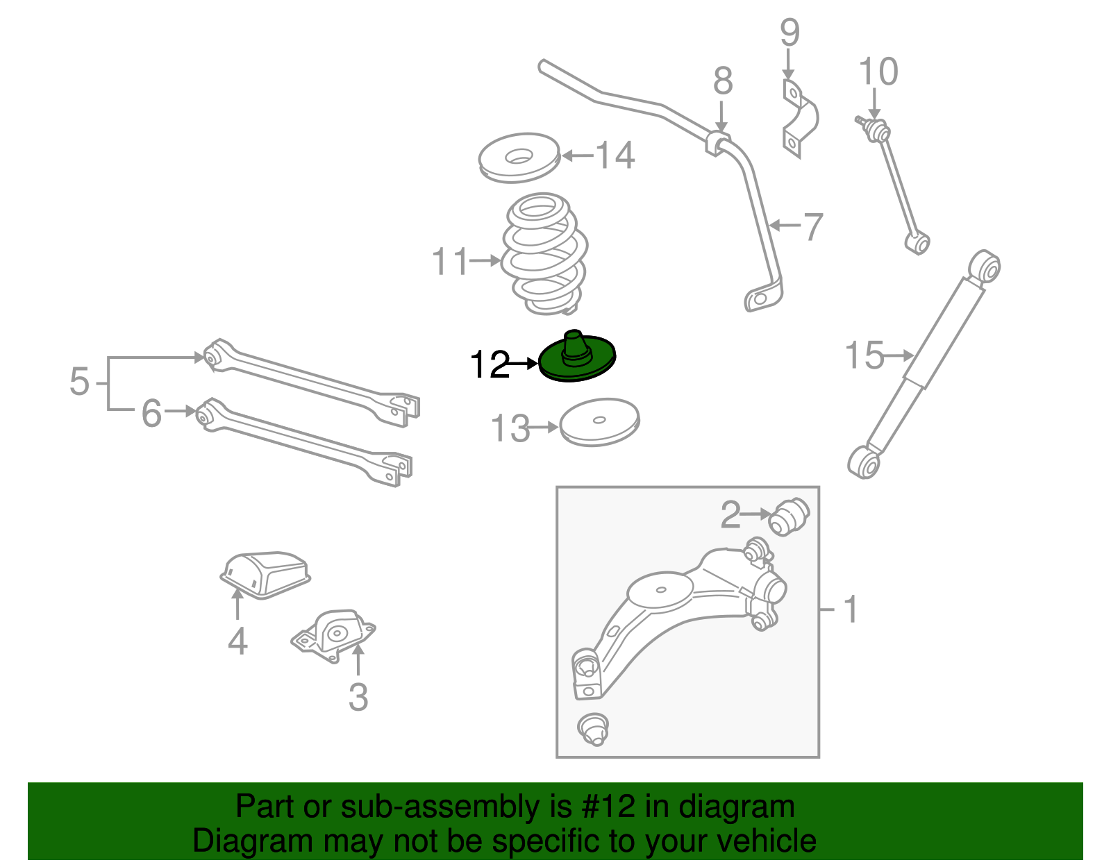 1J0-511-155-D - Spring Seat 2004 Volkswagen | Volkswagen Parts Catalog