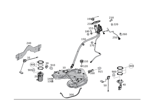 Fuel Tank with Detachable Parts for 2021 Mercedes-Benz GLE 63 AMG® S ...