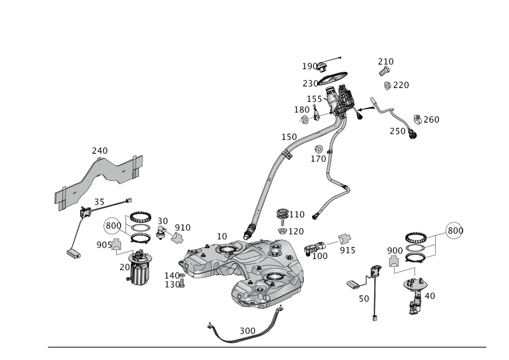 2012-2019 Mercedes-Benz Fuel Filter Unit 166-470-04-90 | Mercedes-Benz ...