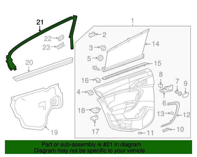 22799573 GM Upper Molding | GM Parts Store