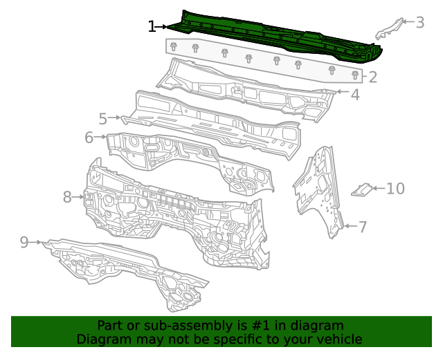 2019-2023 Ram 1500 Panel 68299451ae | TascaParts.com