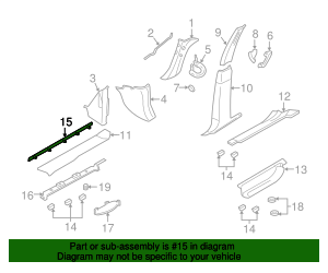 Genuine OEM Ford Part - Trim Plate FL1Z-7813260-AA | Genuine OEM Ford ...