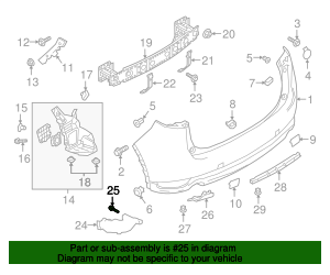 2014-2021 Mazda High Mount Lamp Screw 9973-50-514 | TascaParts.com
