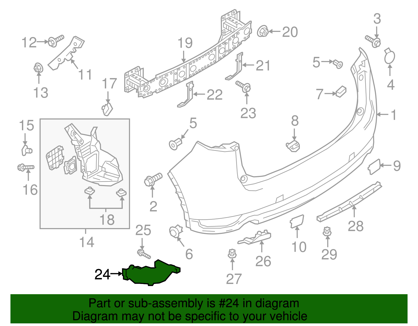 KB8A-51-5M0C - Reflector - 2017-2020 Mazda CX-5 | Mazda Parts Factor