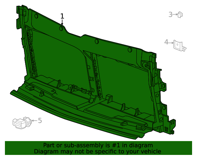 2021-2024 GM Front Panel 87864519 GM | GMPartsDirect.com