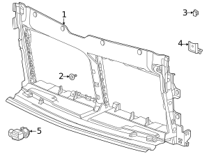2021-2022 GM Front Bumper Shutter Bracket 84655478 | GMPartsNow