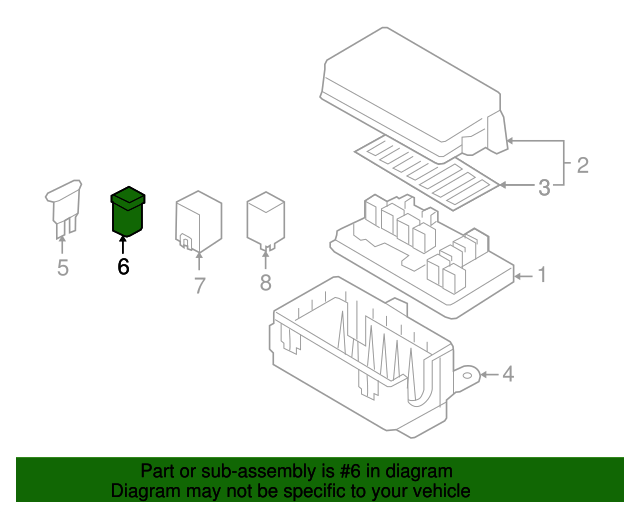 2004-2018 GM 30 AMP Fuse 96377977 | Auto Parts Express