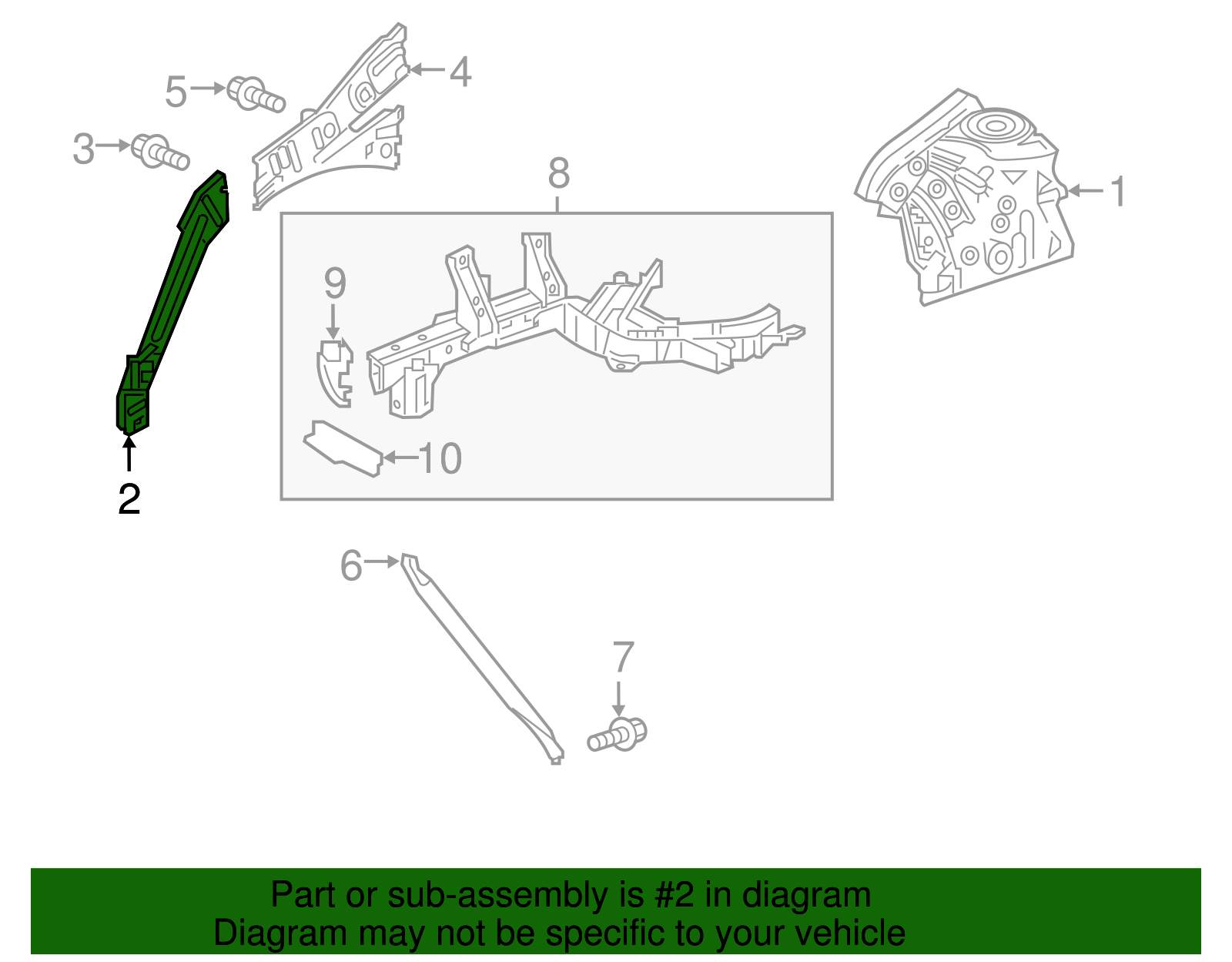 2016-2025 Honda Front Outer Panel 60616-TZ5-A00ZZ | OEM Parts Online