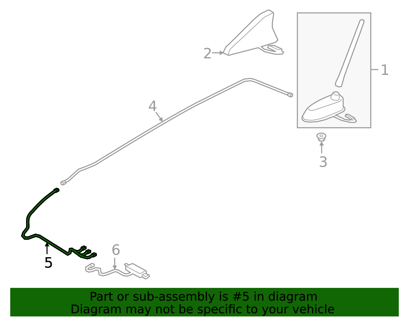 96220-S2GA0 - Antenna Cable 2021-2023 Hyundai Santa Fe | AutoNation Parts