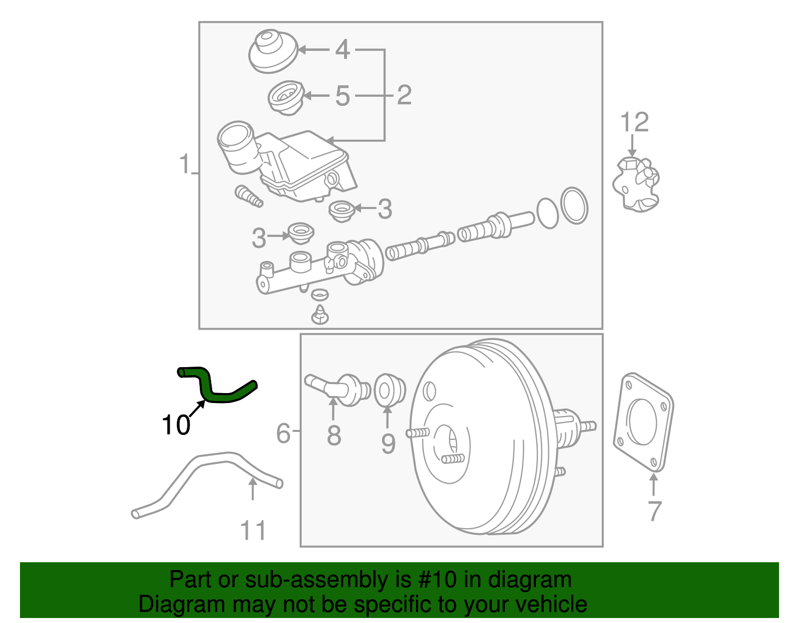 2003-2008 Toyota 2003-2008 Toyota - Vacuum Hose 44773-12710 | Sparks Parts