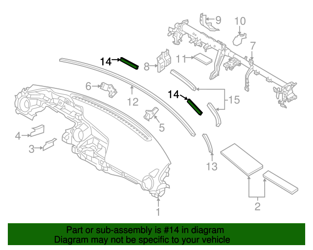 N243-55-164 - Lower Seal 2016-2024 Mazda MX-5 Miata | Florida Mazda Parts