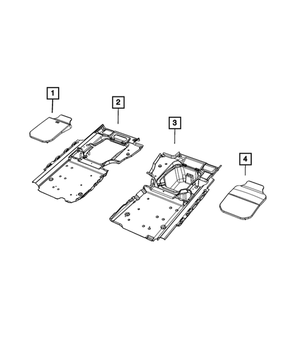 2011-2024 Mopar Load Floor Lid, Left - Passenger Side (RH) 6DZ86DX9AA ...