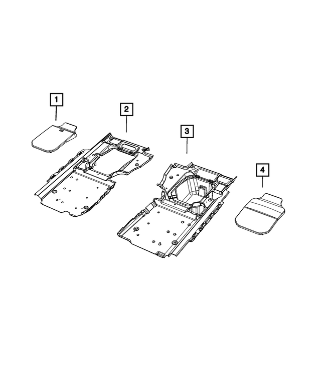 2011-2025 Mopar Load Floor Cover, Right 68251790AE | Mopar eStore