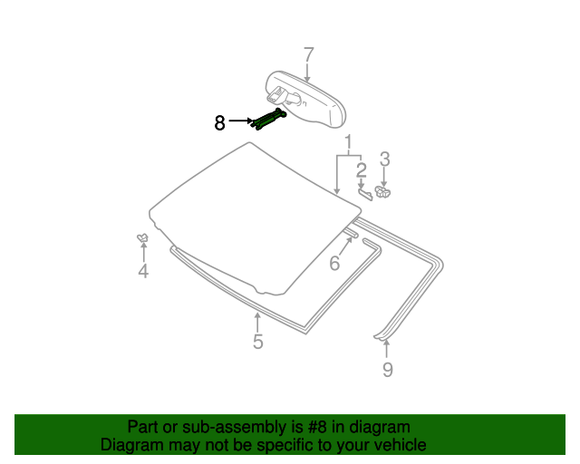 87818-48010 - Mirror Inside Cover - 2005-2009 Toyota | OEM Genuine ...