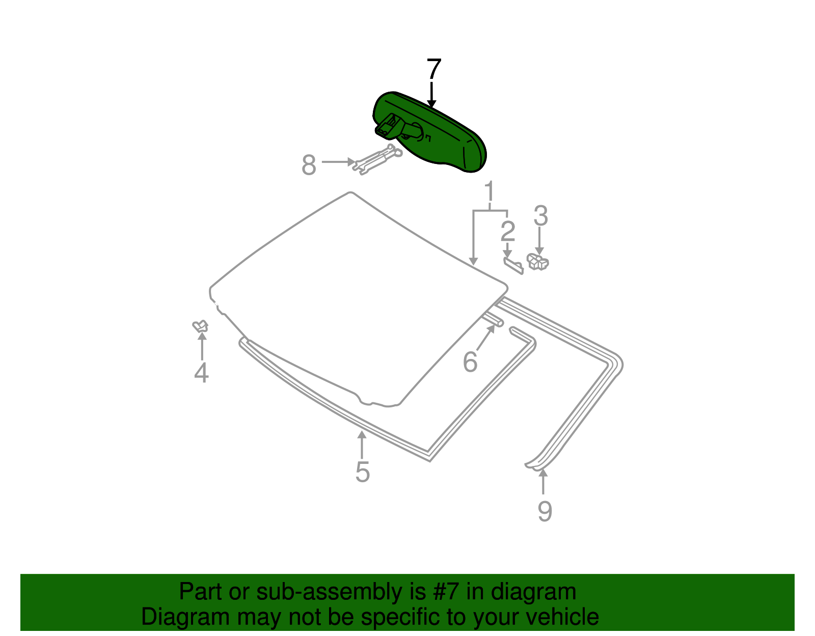 2002-2017 Toyota Mirror Inside 87810-AA011 | Toyota San Diego Parts